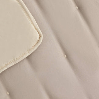 Edredón liso reversible Rustcol color marron camel – Textura Interiors