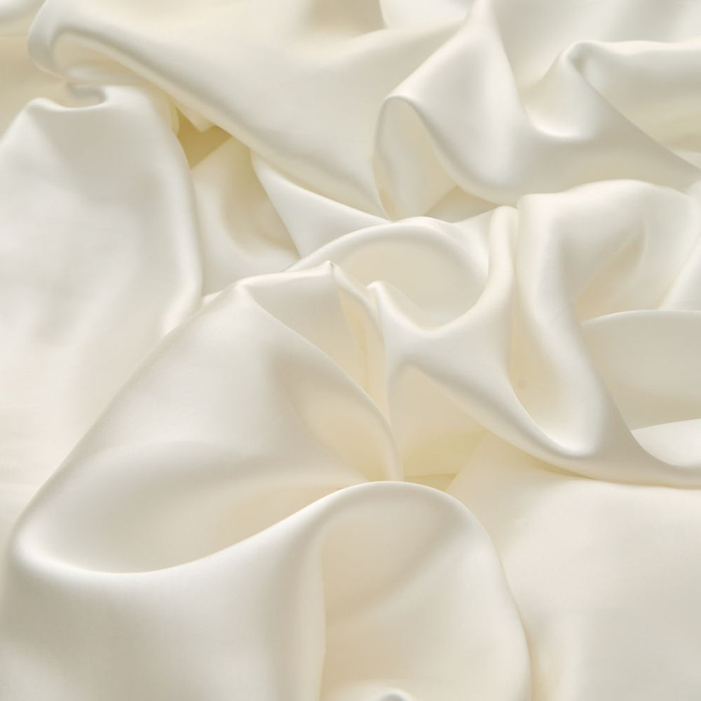 Sábana encimera seda de morera Silk color blanco – Textura Interiors